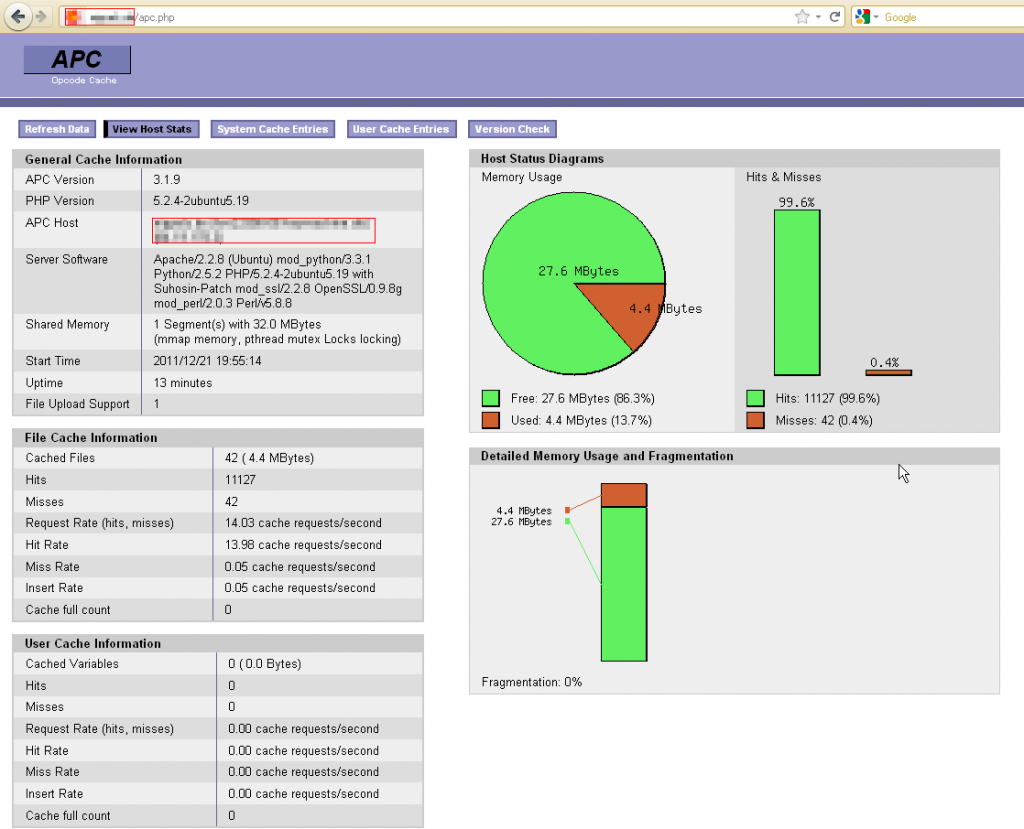Alternativer PHP Cache (APC) installieren - Sirmark bloggt